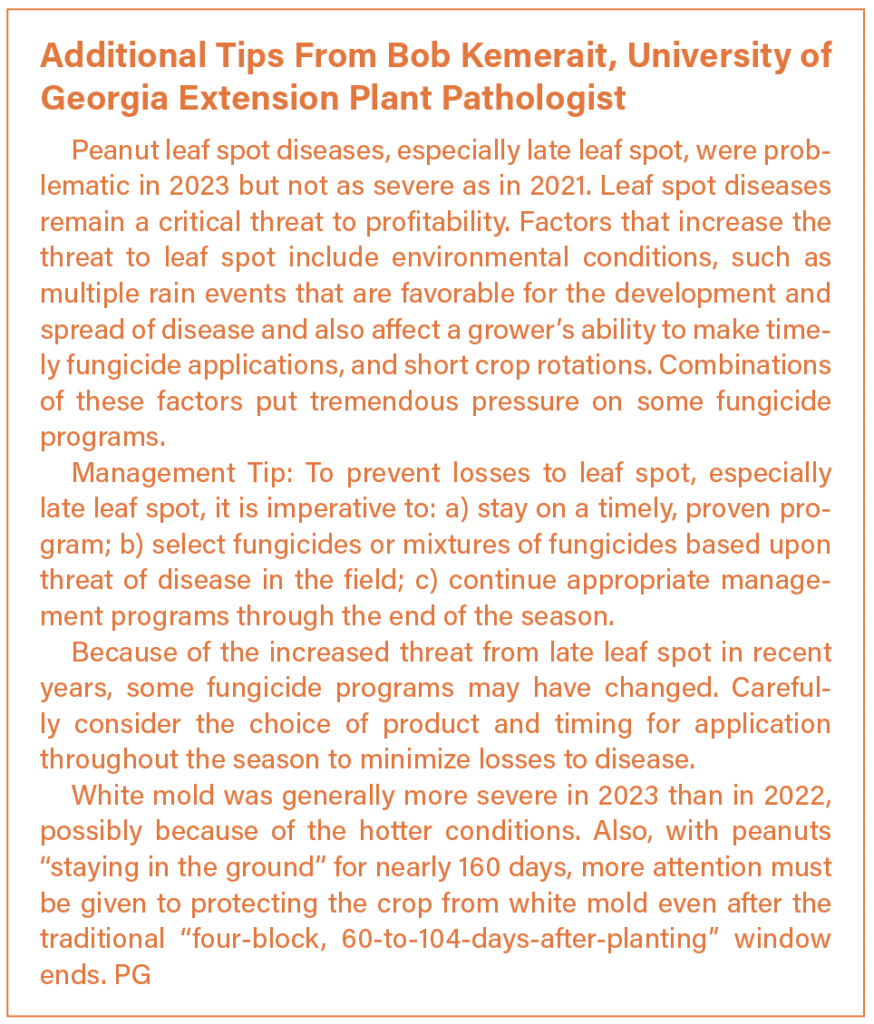 Disease Notes - Peanut Grower